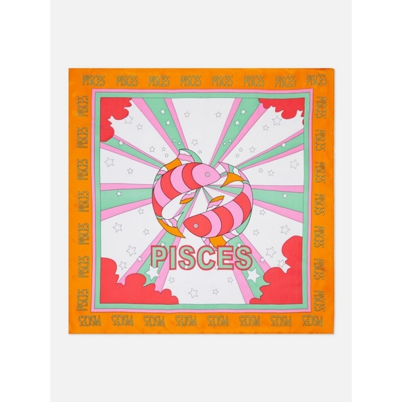 PS Zodiac Collection | Accessories | Nwt Pisces Star Sign Print Satin ...